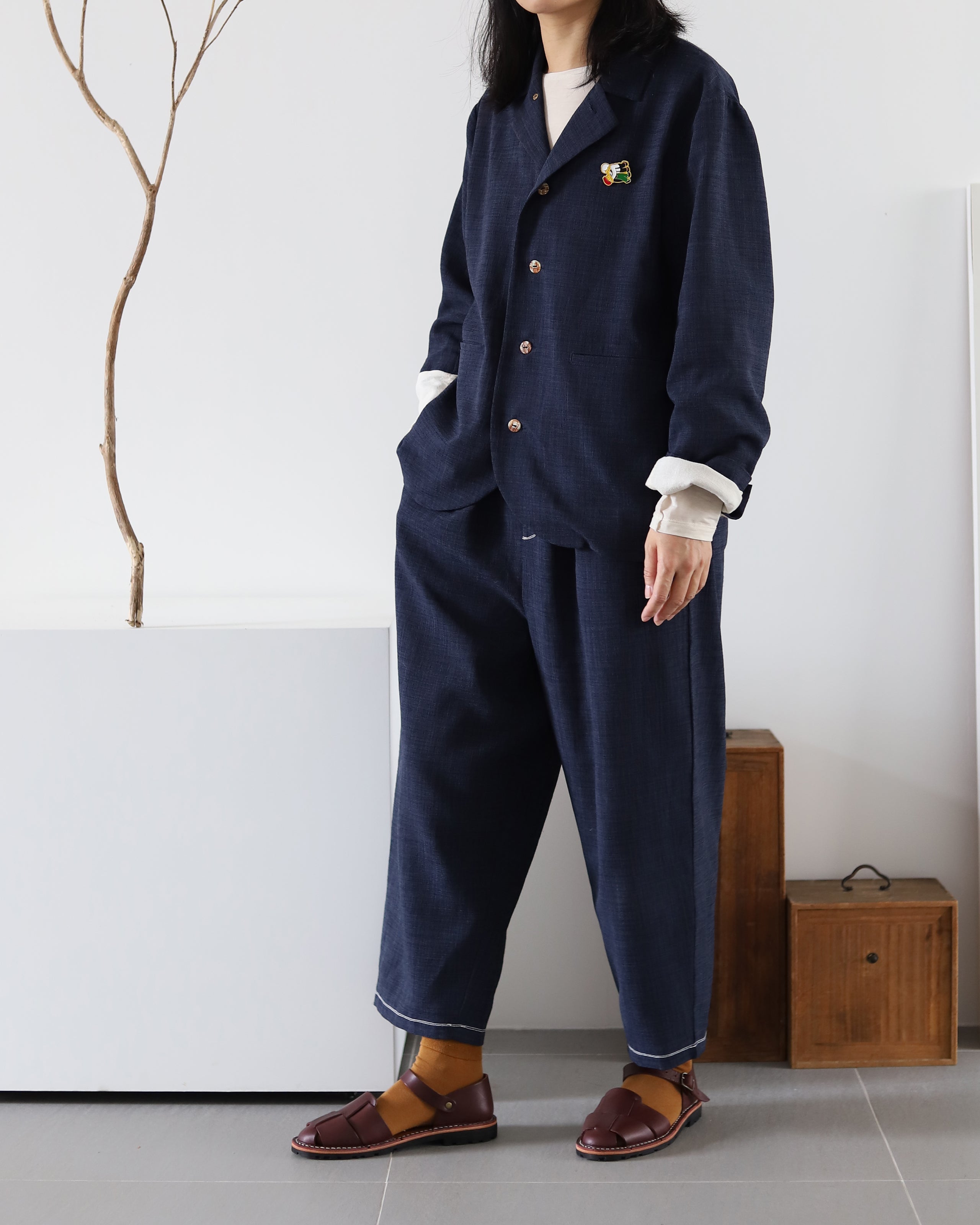 Light Layer Pants - Weave Blue – abeautifulstore